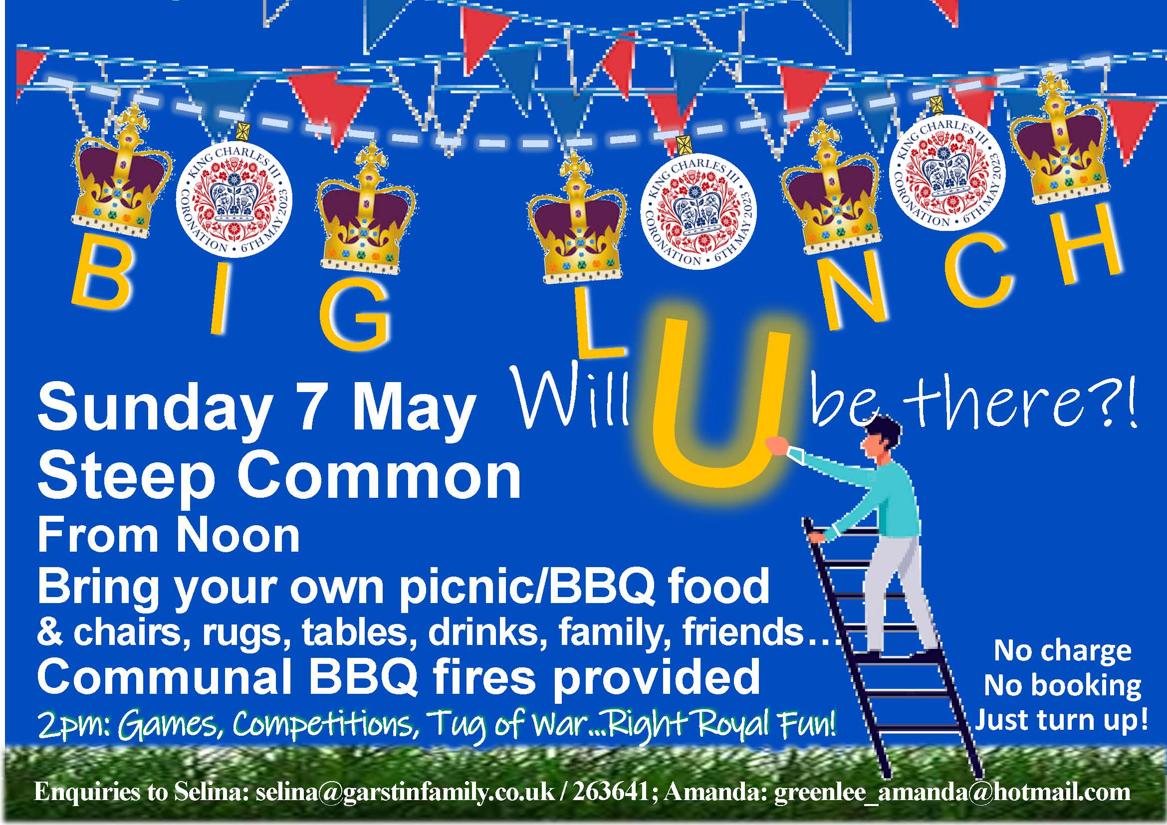 Coronation Big Lunch - 7 May 2023 - Steep Community Website